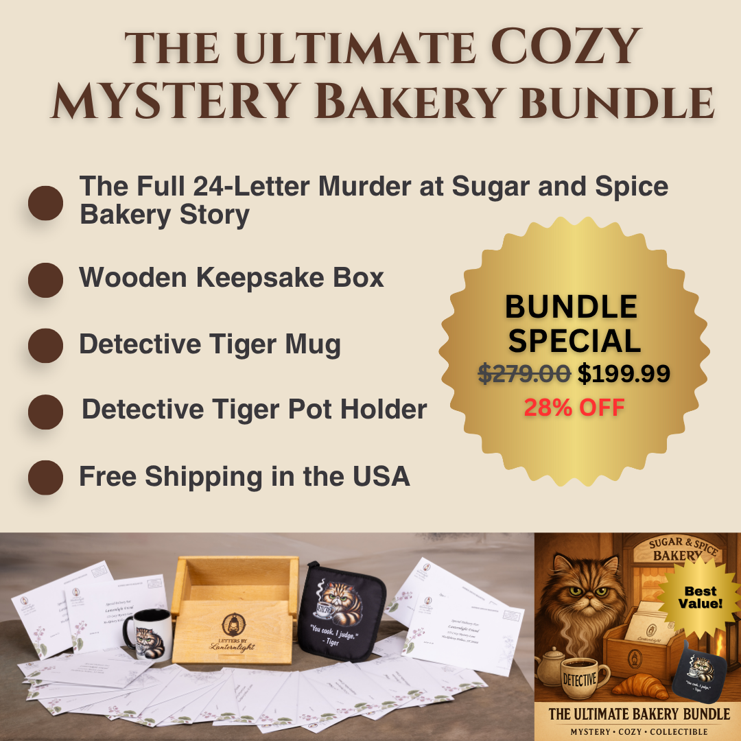 Handwritten Cozy Mystery Letters by Mail | Letters by Lanternlight